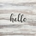 Hello SVG, Hello PNG, Hellow DXF , Hello Cut File, Hand Lettered Hello ...