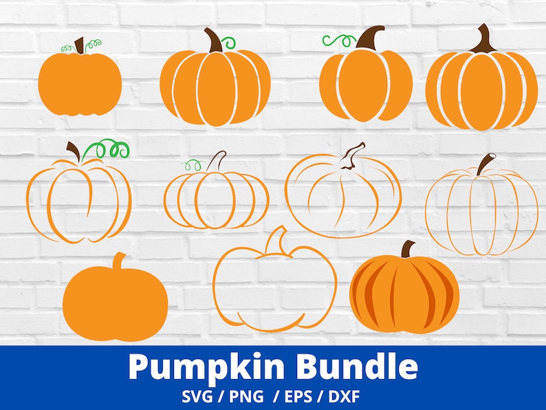 Pumpkin SVG Bundle,pumpkin Svg Bundle,dxf,halloween,pumpkin Svg Cut ...