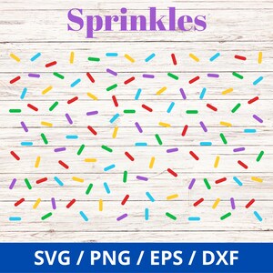 Sprinkle Pattern Svg,confetti, Sprinkles Svg, Bakery,dxf,donuts,cookie ...