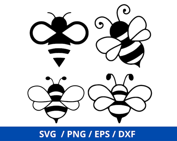Bee SVG, Bee SVG Bundle, Honeybee SVG, Queen Bee Svg, Bee Hive Svg ...