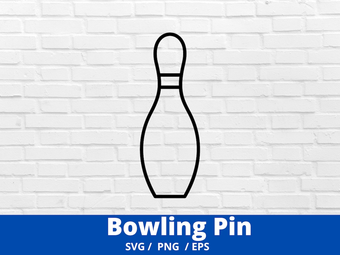 Bowling Pin Svg Png Dxf and Eps Files - Etsy