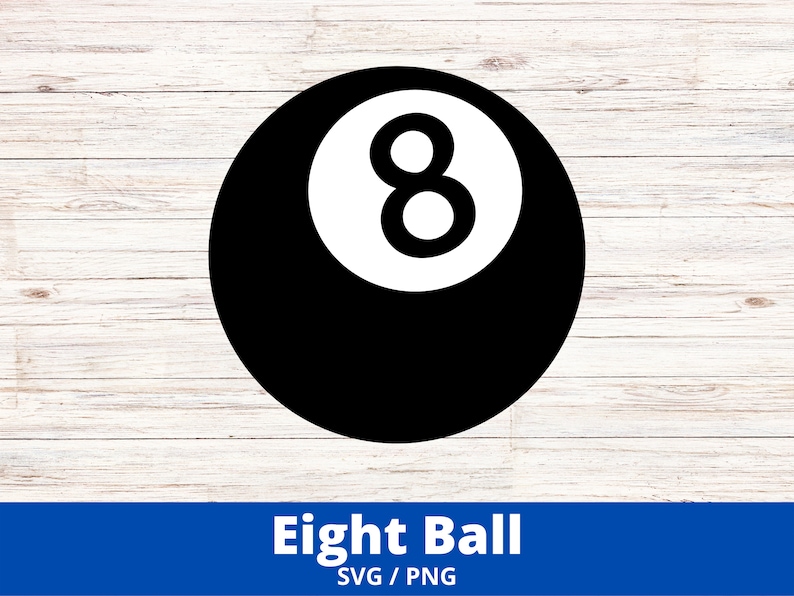 8 Ball Pool Billiard Ball Svg File 8 Ball Billiard Ball Cut - Etsy