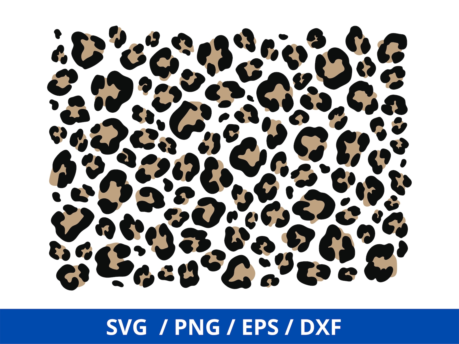 Leopard Print Svg Leopard Print Pattern Svg Repeating - Etsy