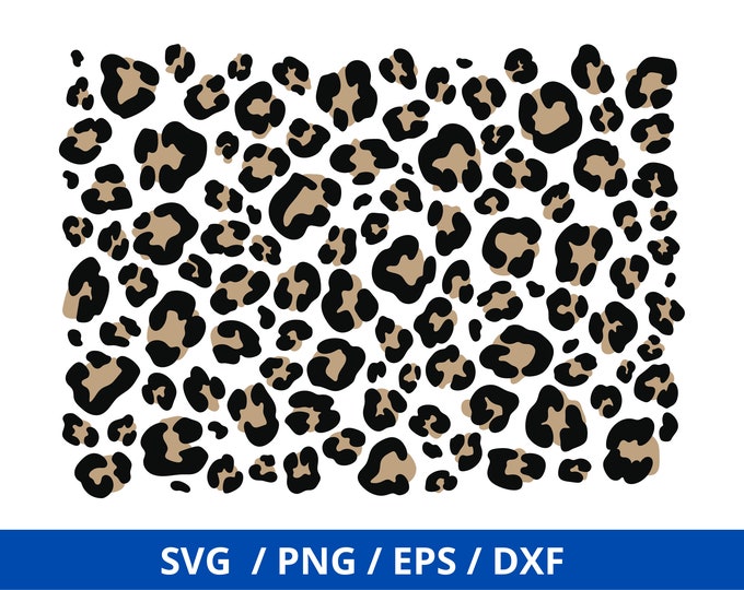 Leopard Print Svg Leopard Print Pattern Svg Repeating - Etsy