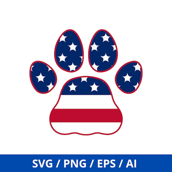 Dog Paw Flag - Etsy