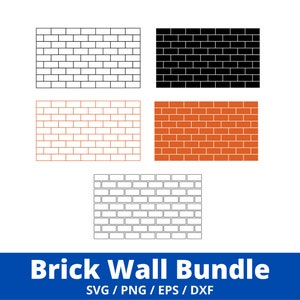 Brick Wall SVG Bundle, Brick Wall Pattern Cut Files, Brick Wall ...