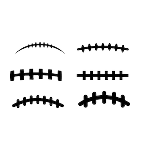 Football Laces Svg Bundle, Football Silhouette Svg, Football Svg ...