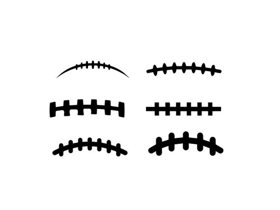 Football Laces Svg Bundle Football Silhouette Svg Football - Etsy