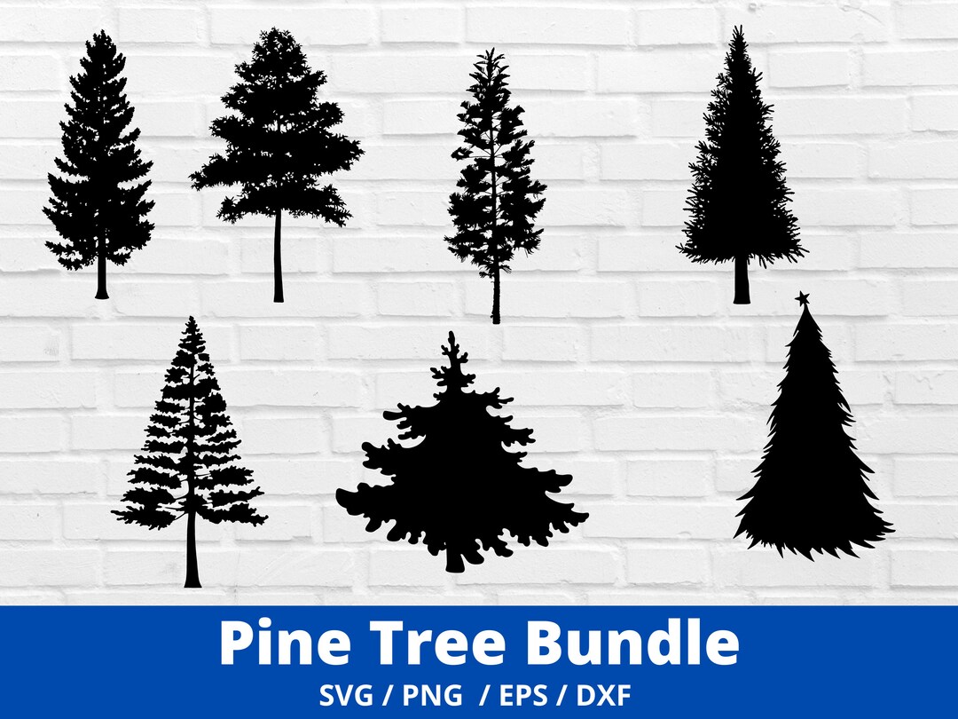 Pine Tree SVG Bundle,dxf,christmas Tree,spruce,cut File,tree Bundle ...