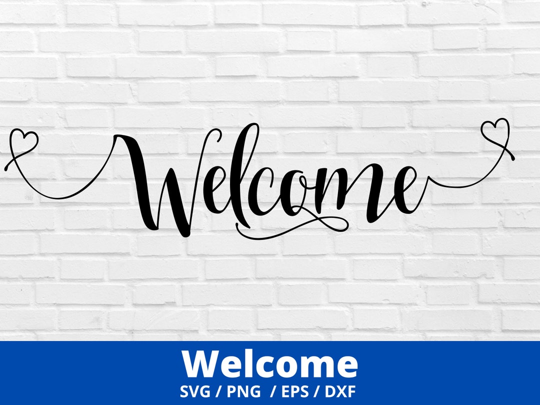 Welcome Script Svg, Welcome SVG, Welcome Sign SVG, Welcome Script Sign ...
