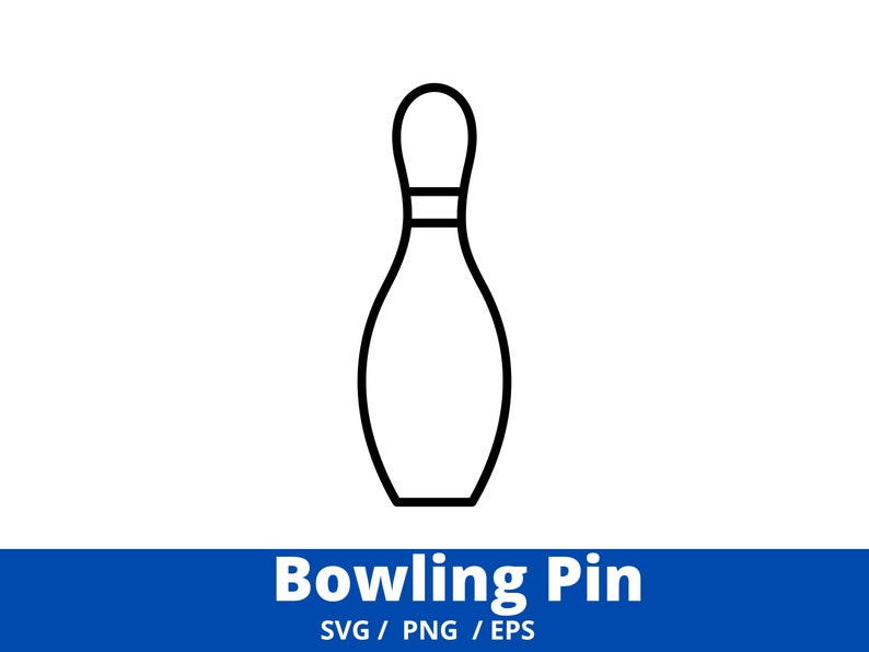 Bowling Pin Svg Png Dxf and Eps Files - Etsy
