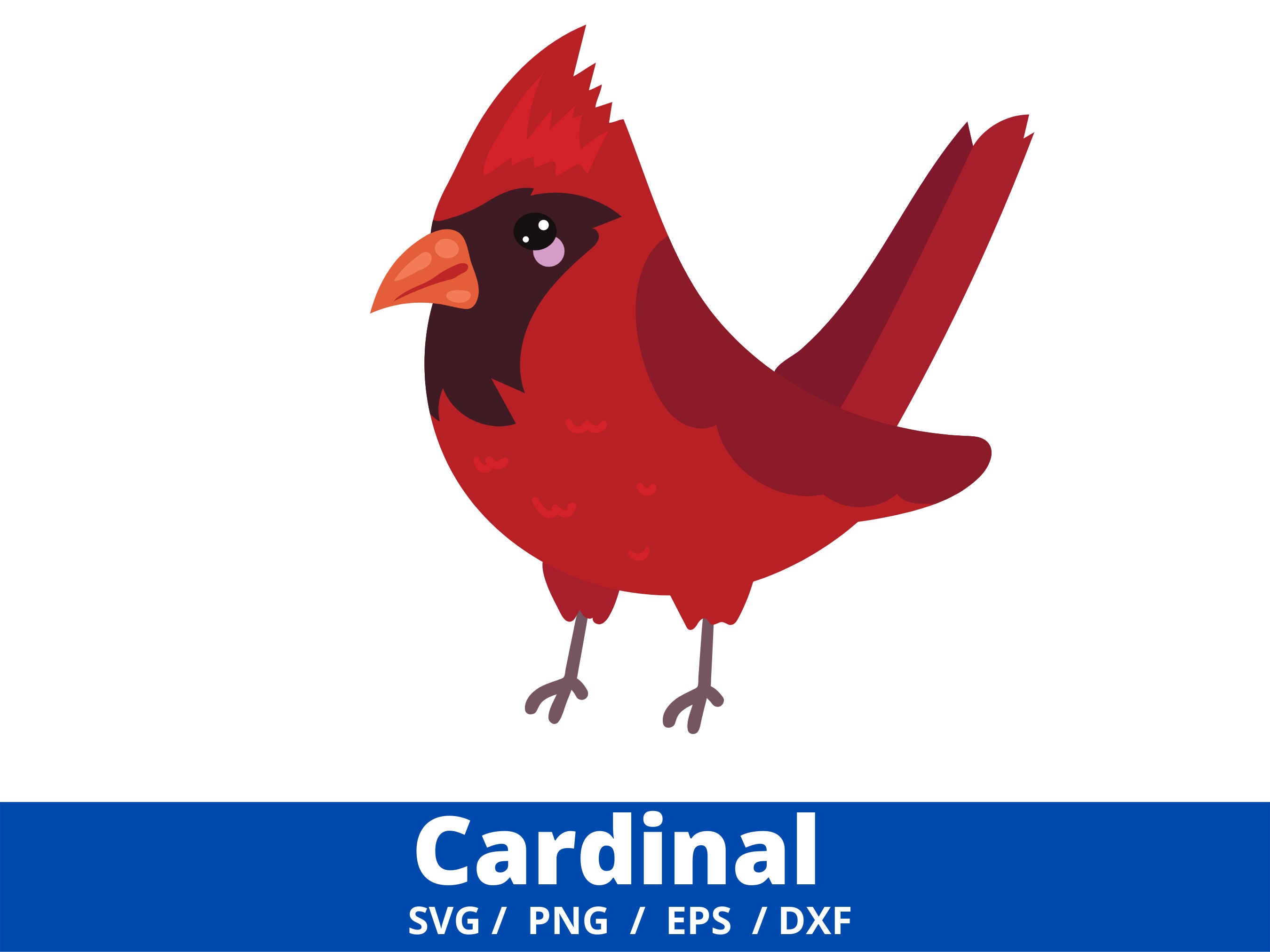 Cardinal Bird SVG Northern Red Bird Svg Red Cardinal - Etsy