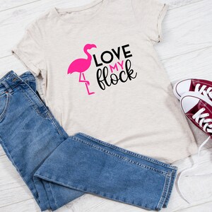 Love My Flock SVG, Summer SVG, Flamingo SVG, Cut File, Sublimation ...