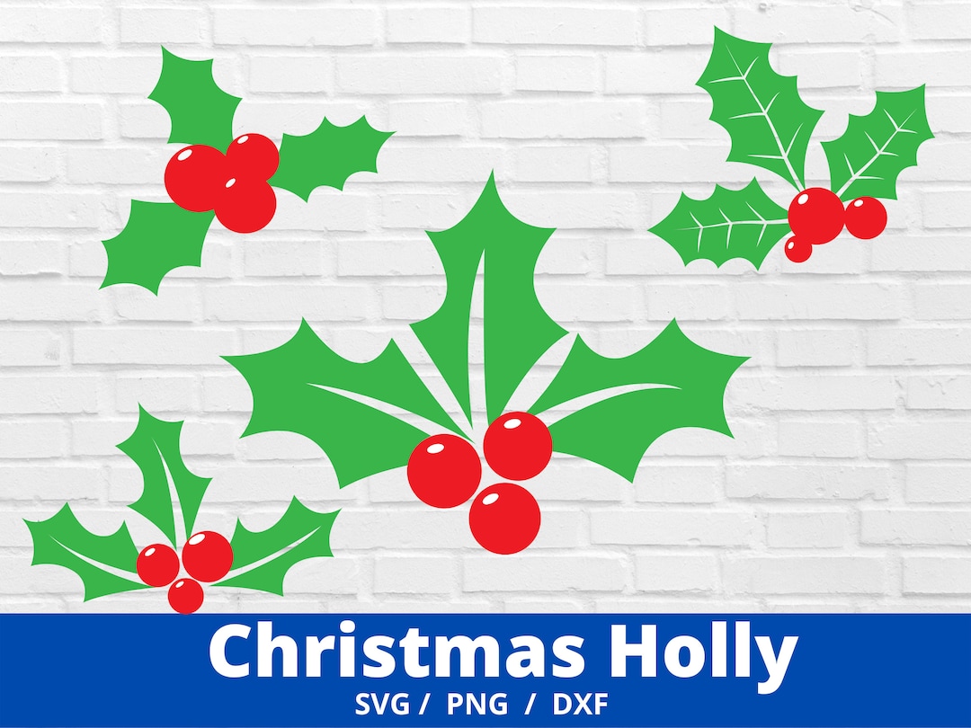 Christmas Holly Svg Bundle , Holly Berry SVG , Christmas Svg,mistletoe ...
