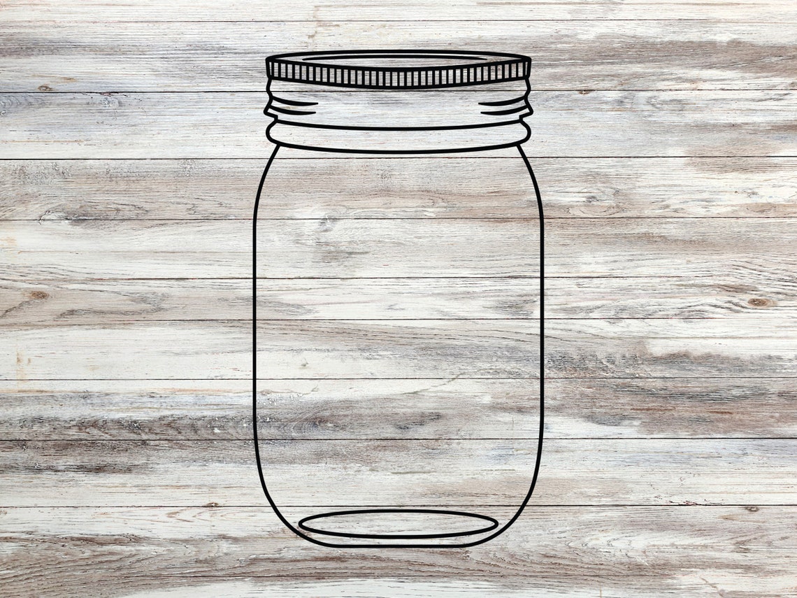 Mason Jar Svg Mason Jar Cut File Mason Jar Cricut Cut File - Etsy