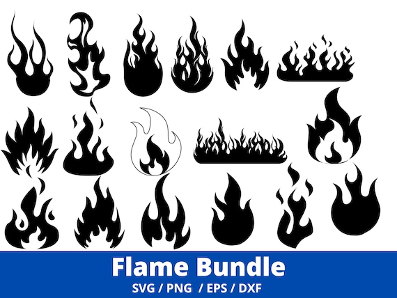 Fire Flame SVG Bundlefire Svg Bundledxffire Flamessvg - Etsy Australia