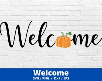 Welcome Pumpkins SVG, Welcome Fall SVG, Fall Svg, Fall Sign Svg ...