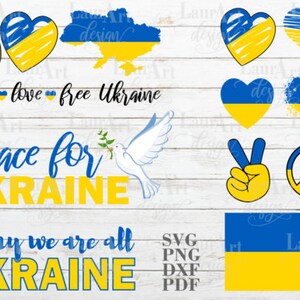 Ukraine SVG Bundle, Peace Love Svg, Stand With Ukraine Svg, Ukraine Cut ...