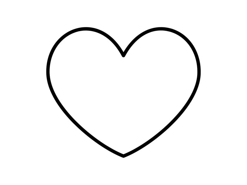 Herz Umriss Svg, Herz Svg, Herz Svg, Valentinstag Herz Svg, Liebe Svg ...