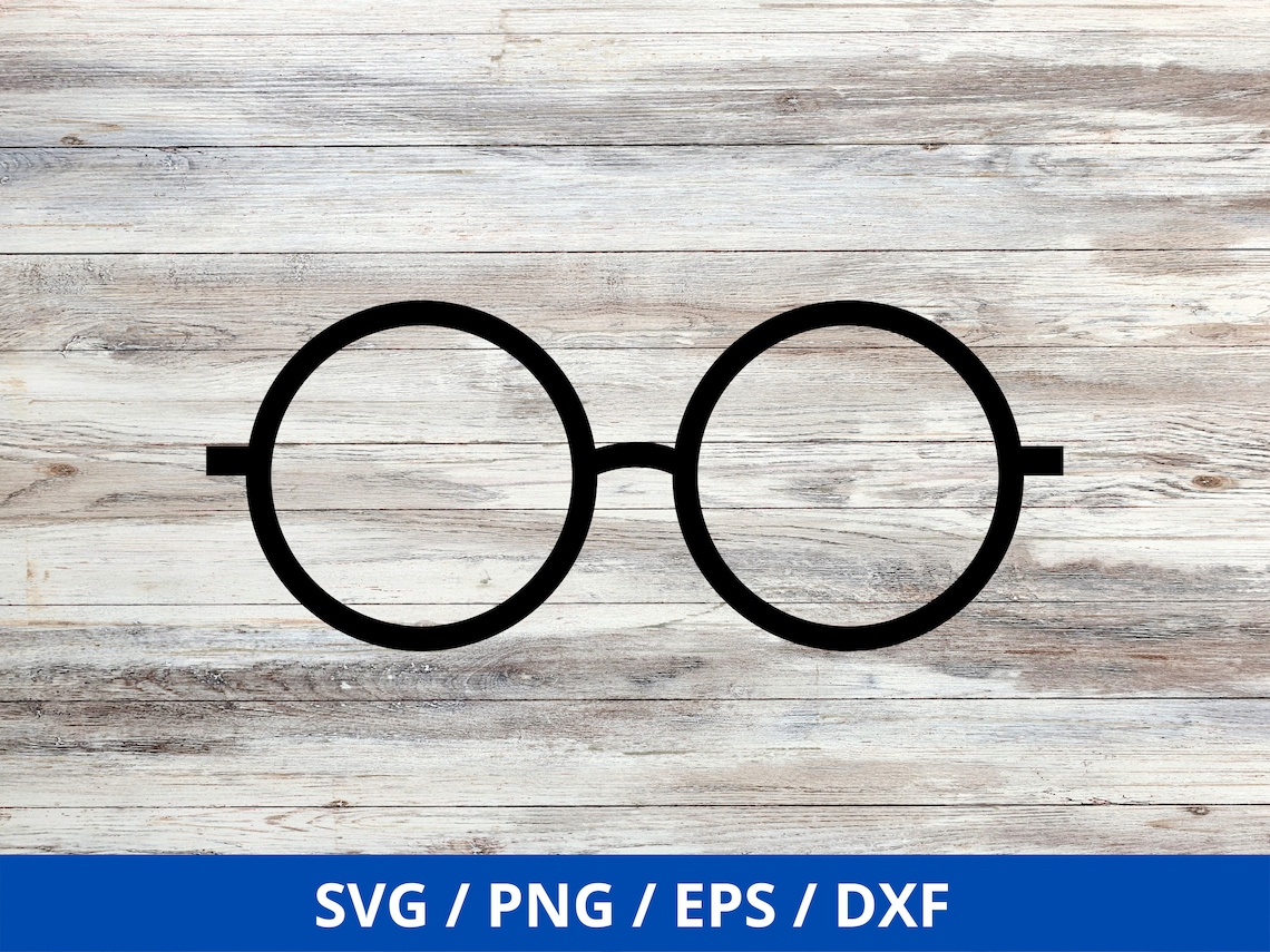 Round Glasses SVG Eye Glasses Cut Files Eyeglasses - Etsy