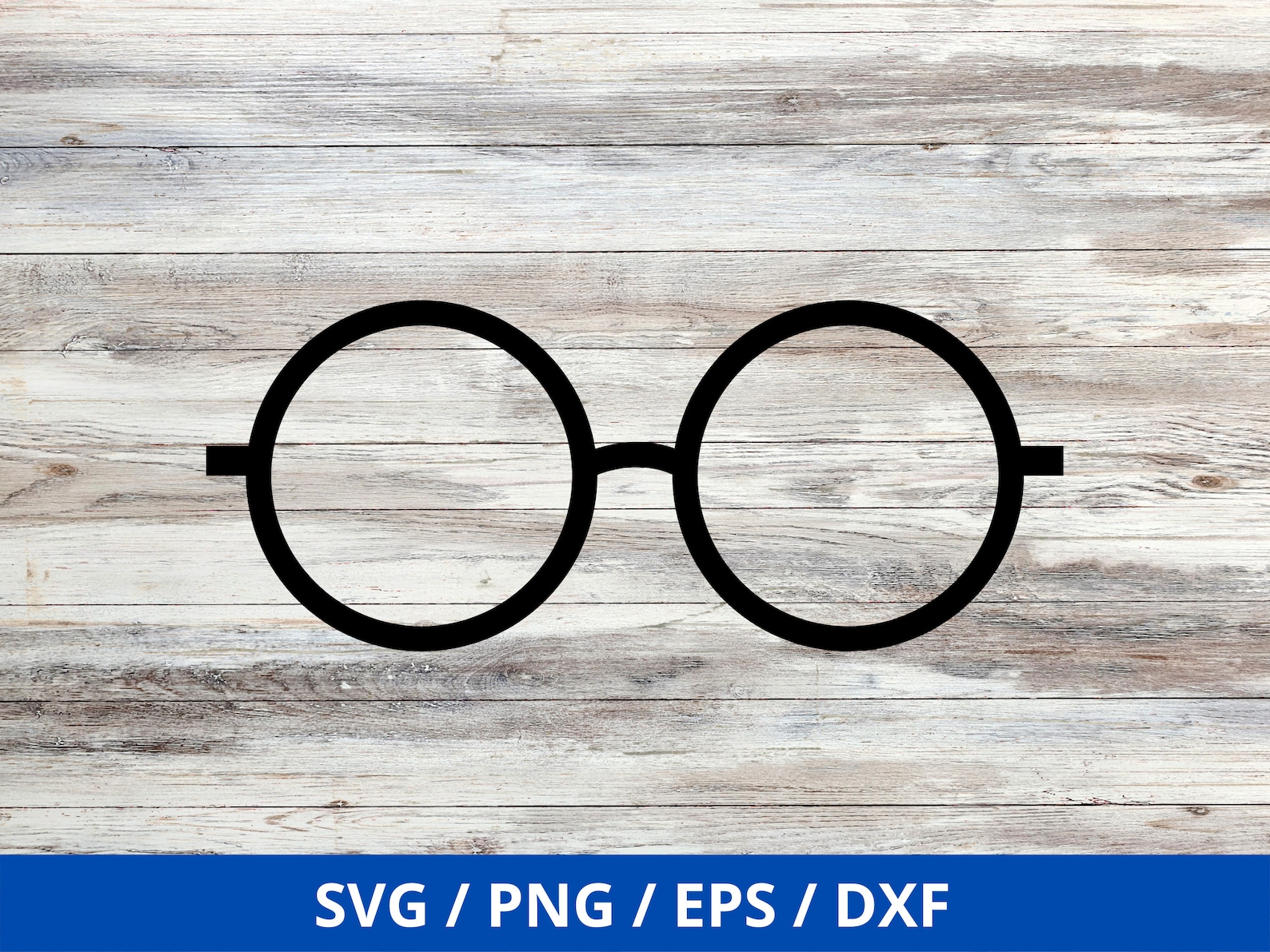 Round Glasses SVG, Eye Glasses Cut Files, Eyeglasses Silhouette, Frames ...