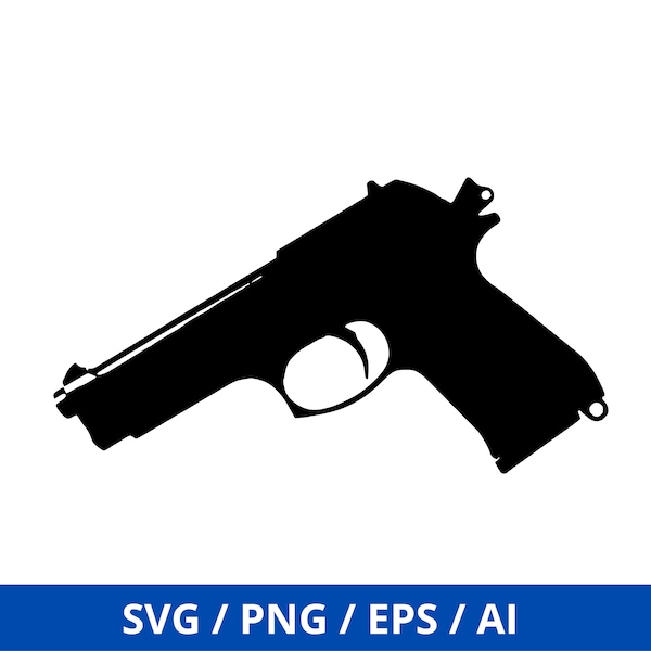 Handgun Svg - Etsy
