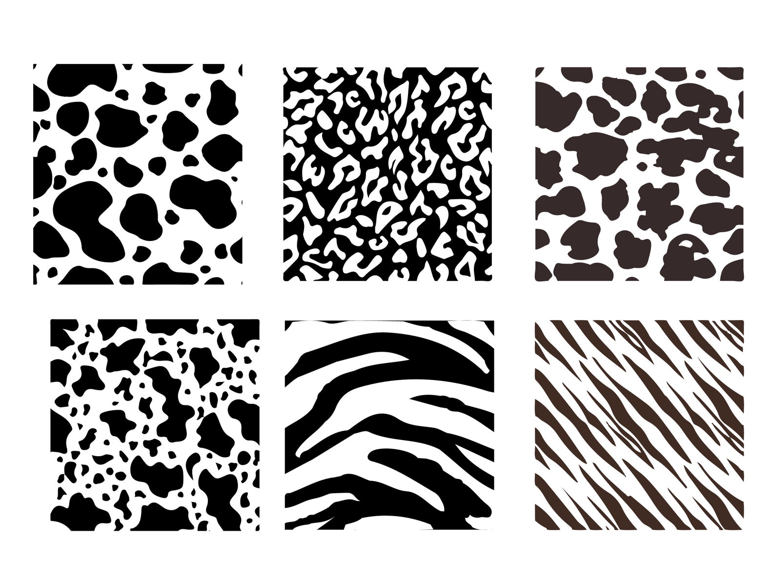 Animal Print Svg Bundle, 25 Animal Prints, Leopard Print Svg, Cheetah ...