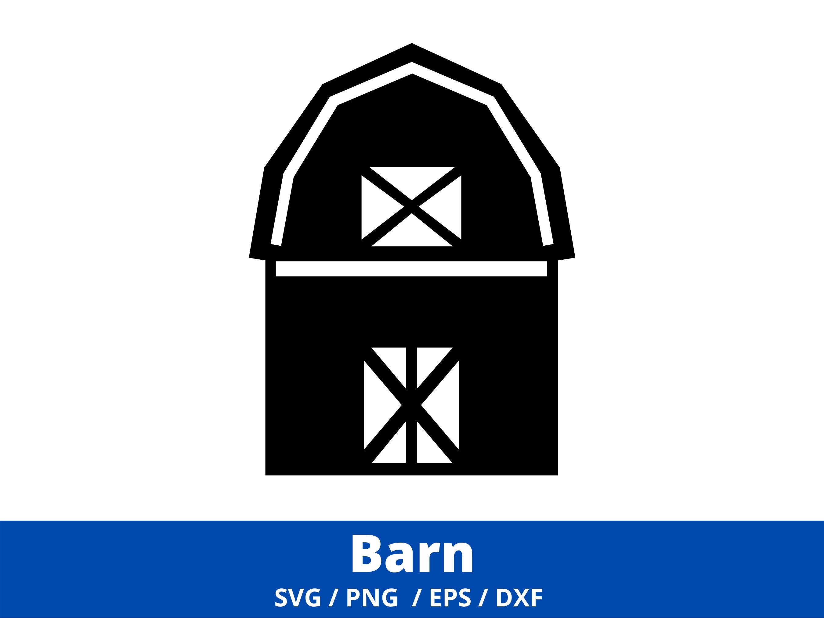 Barn SVG Barn Outline SVG Cut File Farm Vector File Farm - Etsy