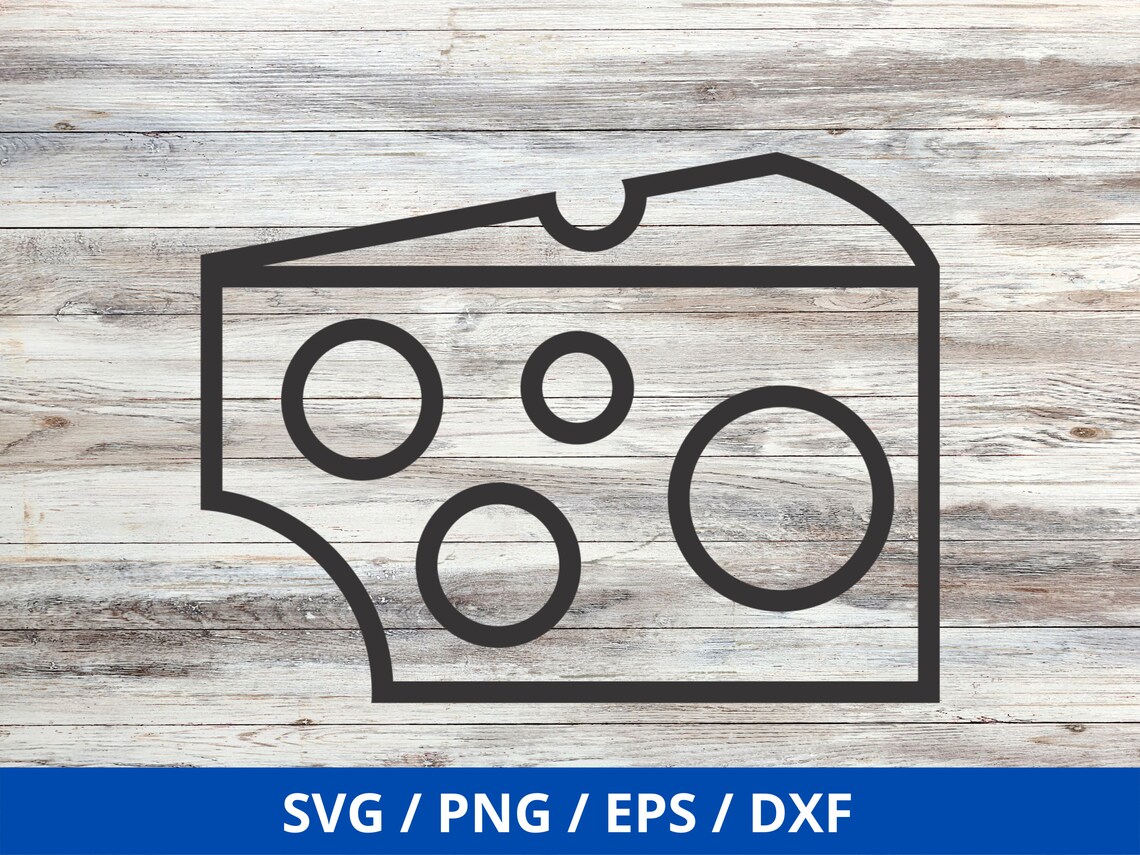 Cheese SVG Files, Cheese Wedge Slice SVG Cut Files, Cheese Outline ...