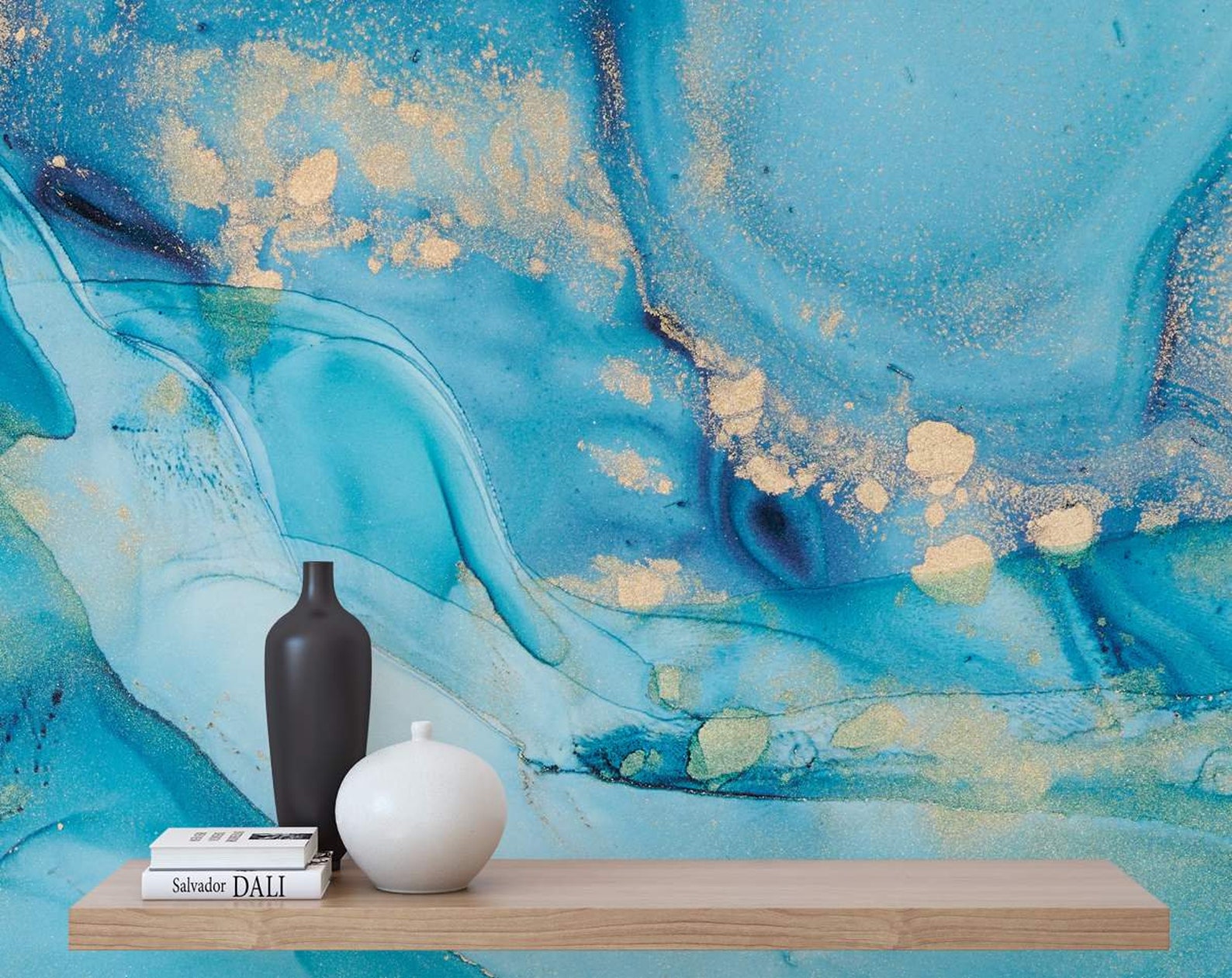 Blue Marble Wallpaper Art Wallpaper Abstract Wallpaper - Etsy