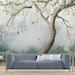 Nature Wallpaper Peel and Stick Wallpaper White Floral Tree - Etsy