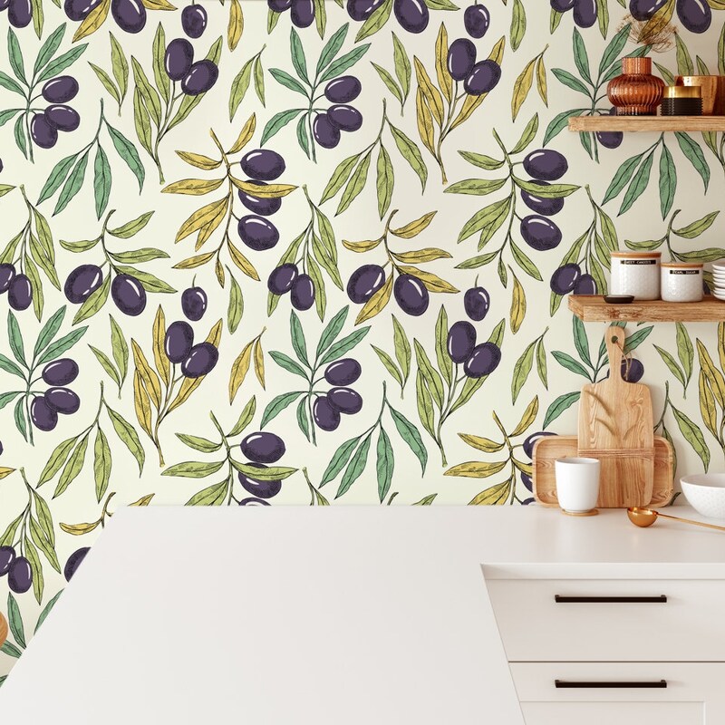 Olive Wallpaper - Etsy