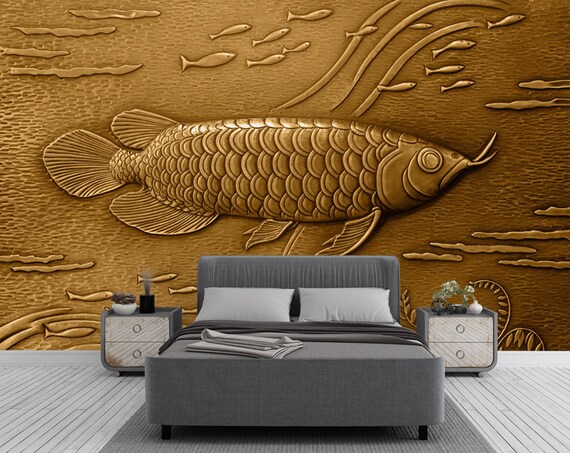 3d Gold Fish Wallpaper