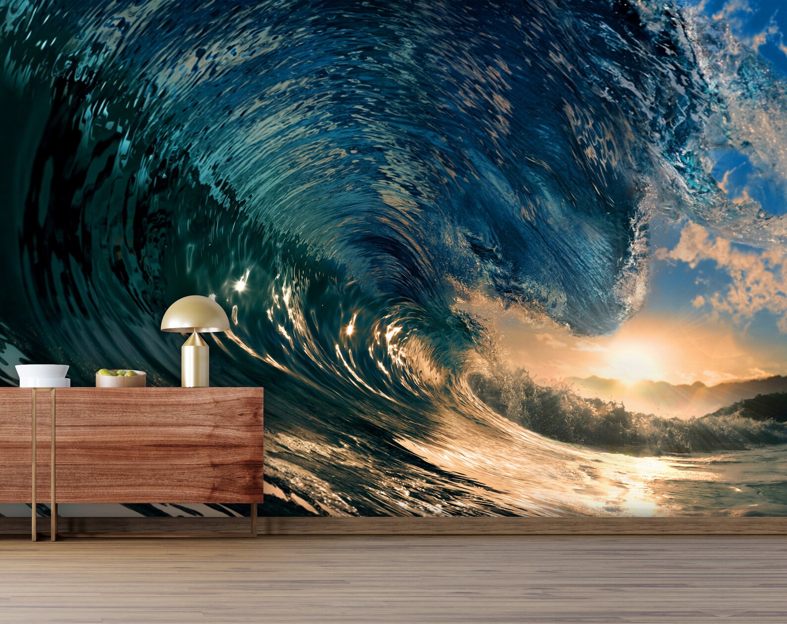 Magnificent Ocean Wave Wallpaper, Beautiful Wallpaper for Living Space ...