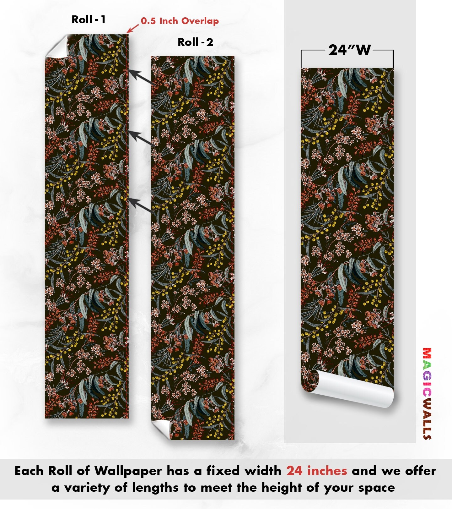 Australian Flowers Botanical Wallpaper Beautiful Floral Design | Etsy