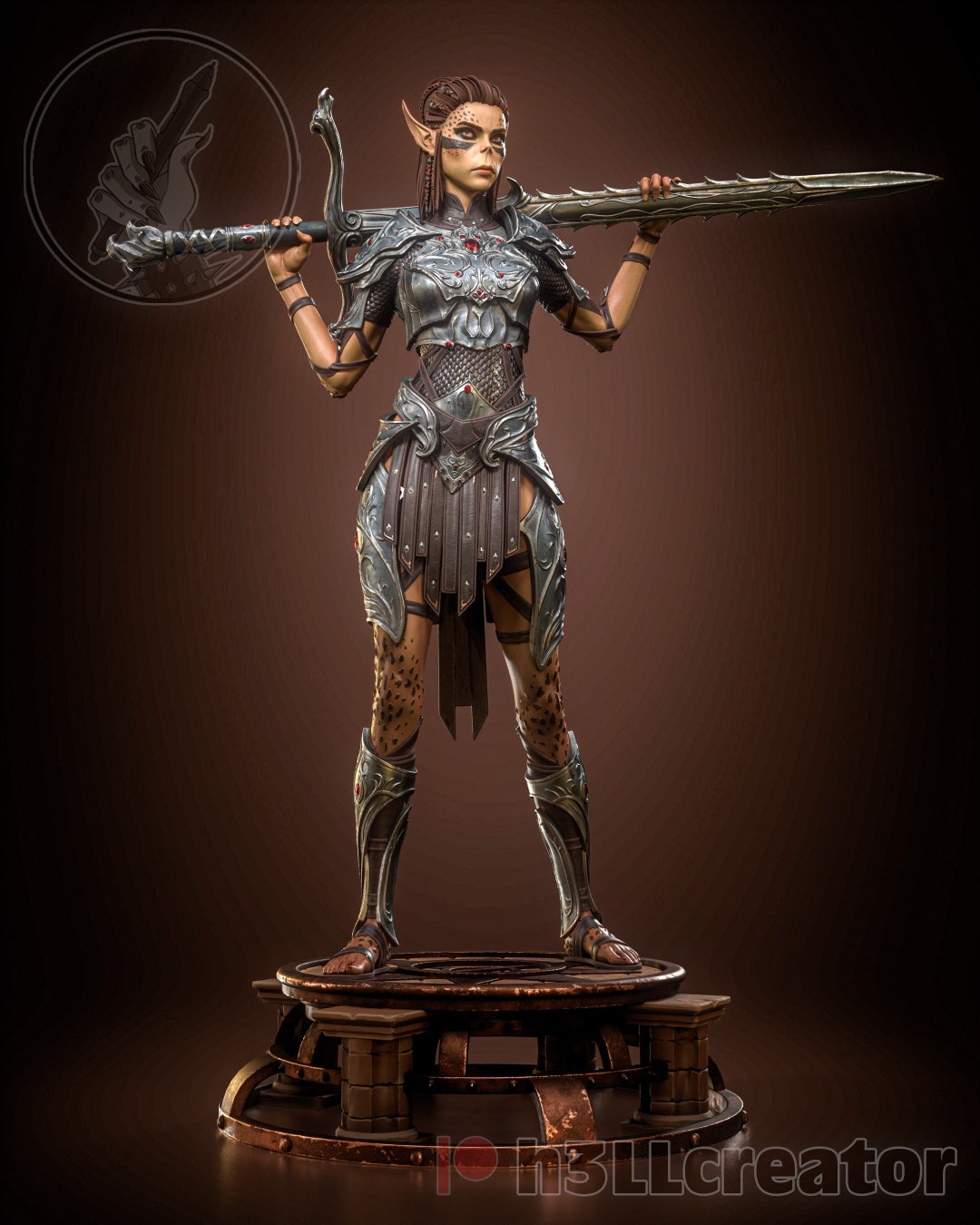 Baldurs Gate 3 Lae Zel Garage Kit Fanmade Model Githyanki Warrior 3D Printed - Etsy