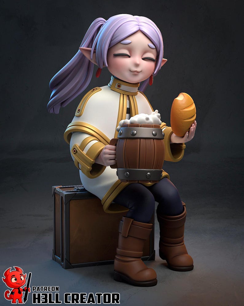 Chibi Elf Garage Kit | Fanmade Model by H3llcreator | Very Old Elf | 3D ...