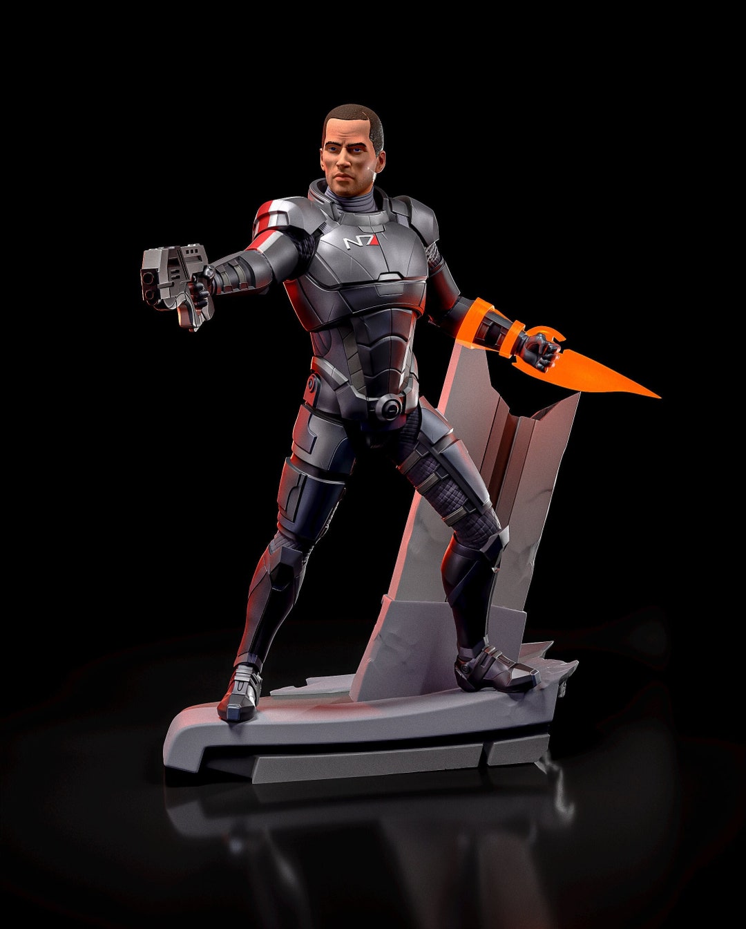 Mass Effect Male Shepard Garage Kit Fanmade Model by H3llcreator the ...