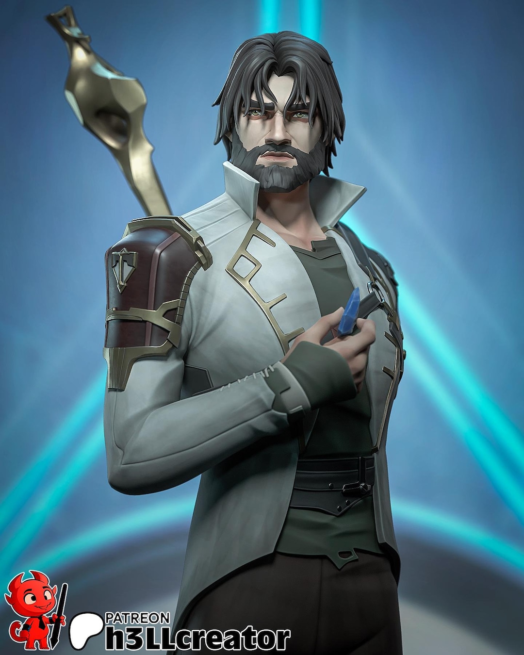 Arcane Jayce Garage Kit | Fanmade Model by H3llcreator | League of ...