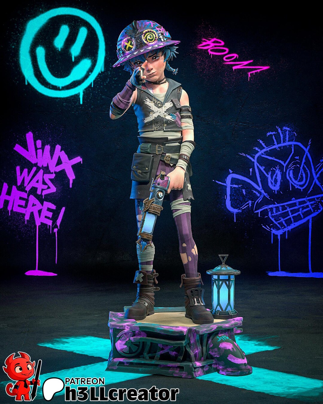 Arcane Isha Garage Kit Fanmade Model by h3llCreator Mini Jinx really 3D ...