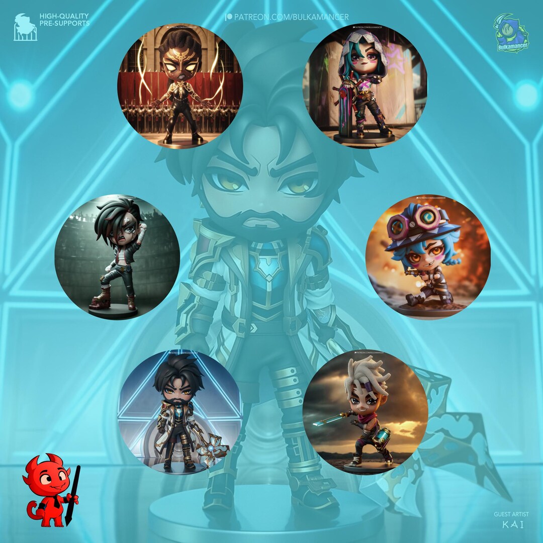 Chibi Arcane Garage Kit | Fanmade Model by Bulkamancer| Pow! | 3D ...