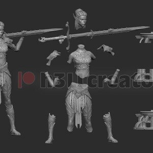 Baldur's Gate 3 Lae'zel Garage Kit | Fanmade Model by Bulkamancer/h3llcreator| Lae'zel of Crèche ...