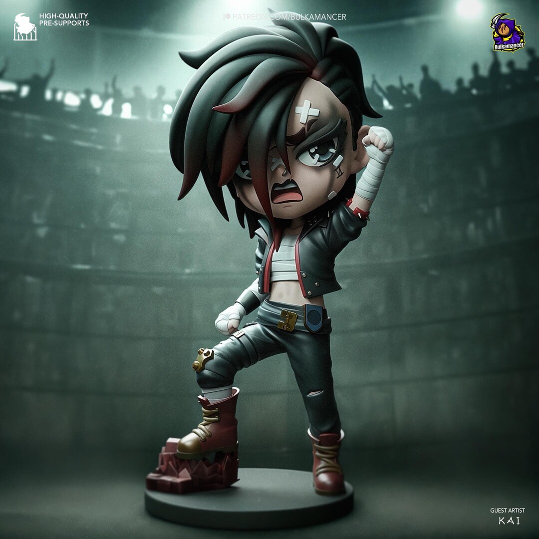 Chibi Brawler Vi Garage Kit Fanmade Model by Bulkamancer the Oil Slick ...