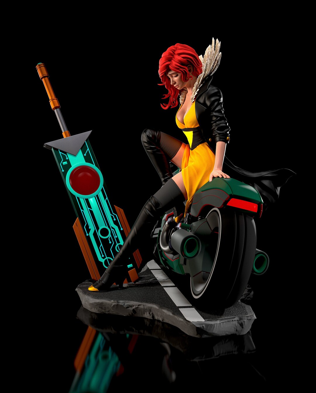 Transistor RED Garage Kit | Fanmade Model by H3llcreator | Preforming ...