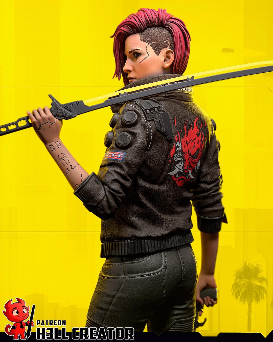 Female V Garage Kit | Fanmade Model by H3llcreator | Valerie | 3D ...