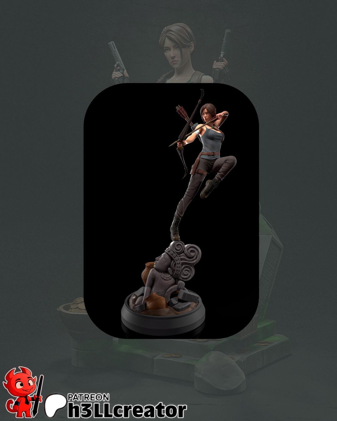 Lara Croft Garage Kit Fanmade Model by H3llcreator Tomb Raider 3D ...