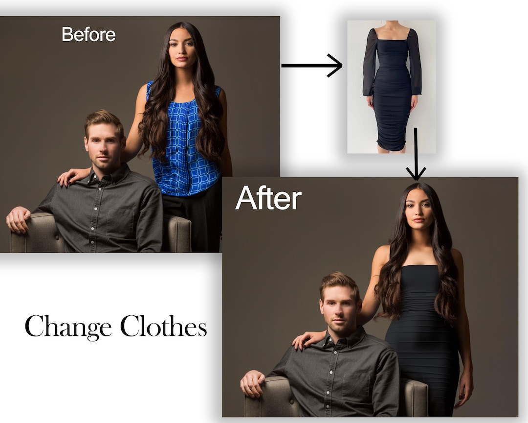 Photoshop Clothing Change Service - Digital Outfit Editing & Style ...