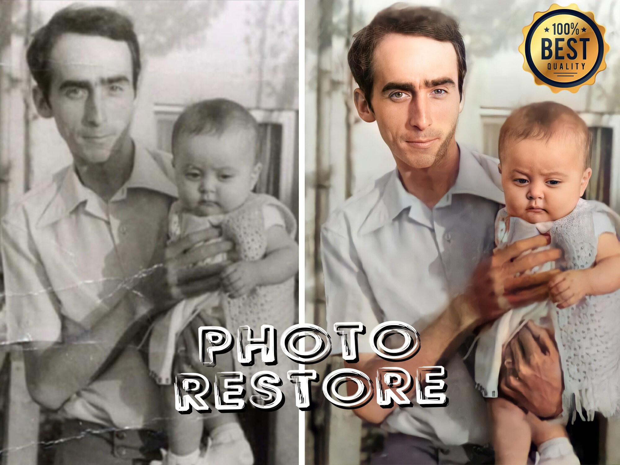 Old Photo Restoration Service, Restore Picture, Clear Photo Fix, Image ...
