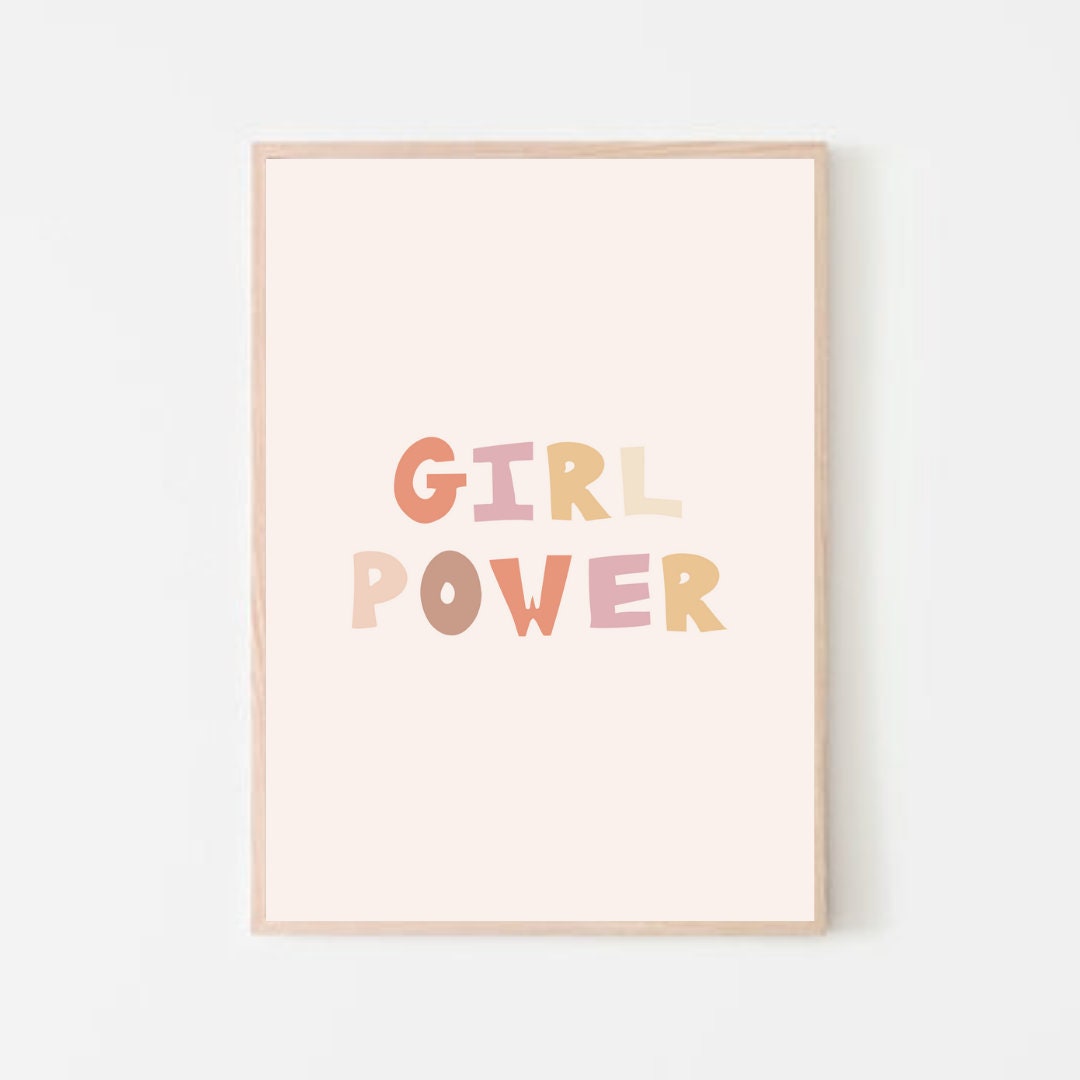 Girl Power Print, Girl Room Decor, Feminist Posters, Gift for Teen Girl ...