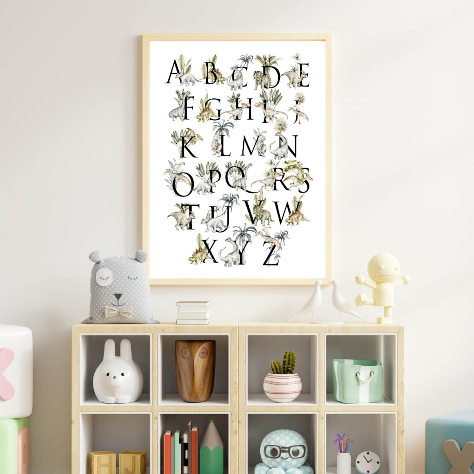 Dinosaur Alphabet Poster Dinosaur ABC Dino Letters Learning | Etsy